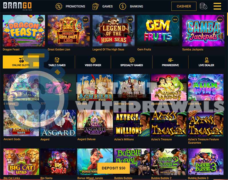 Brango Casino Review [2024] - 15 mins Cashout + $100FREE